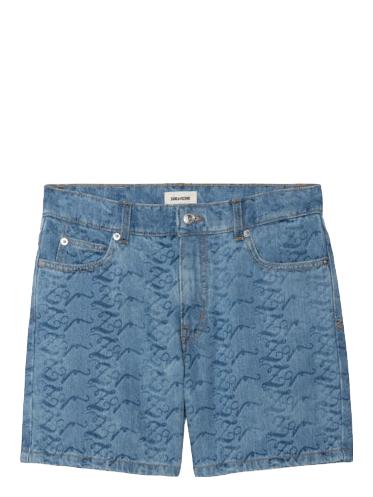 ZADIG&VOLTAIRE Zadig&Voltaire Sadys Printed Cotton Denim Shorts
